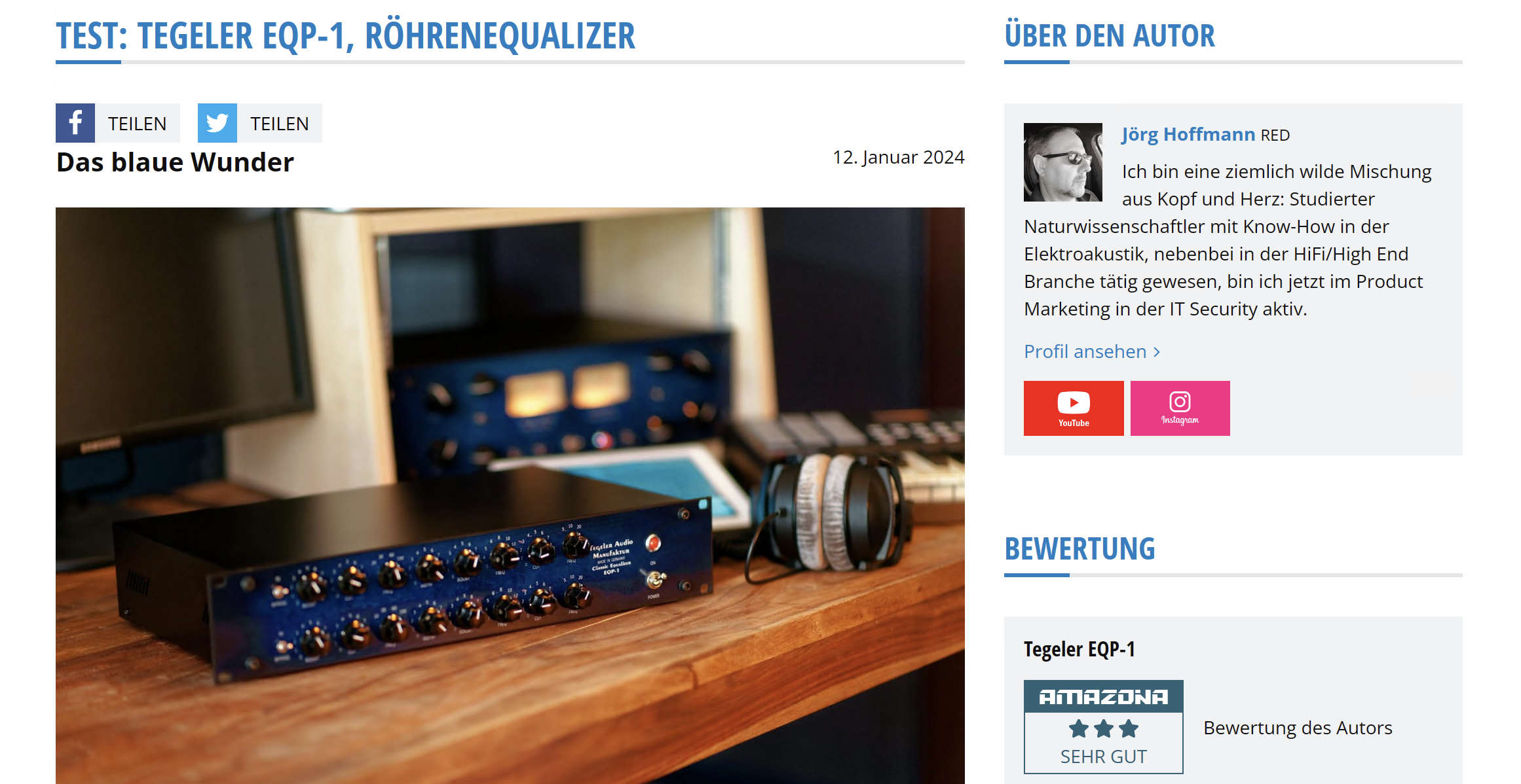 Tegeler | News: The Blue Wonder